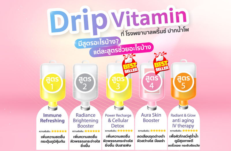 IV Drip วิตามินบำบัด: คืออะไร ประโยชน์ มีสูตรอะไรบ้าง | PRINC Hospital ...